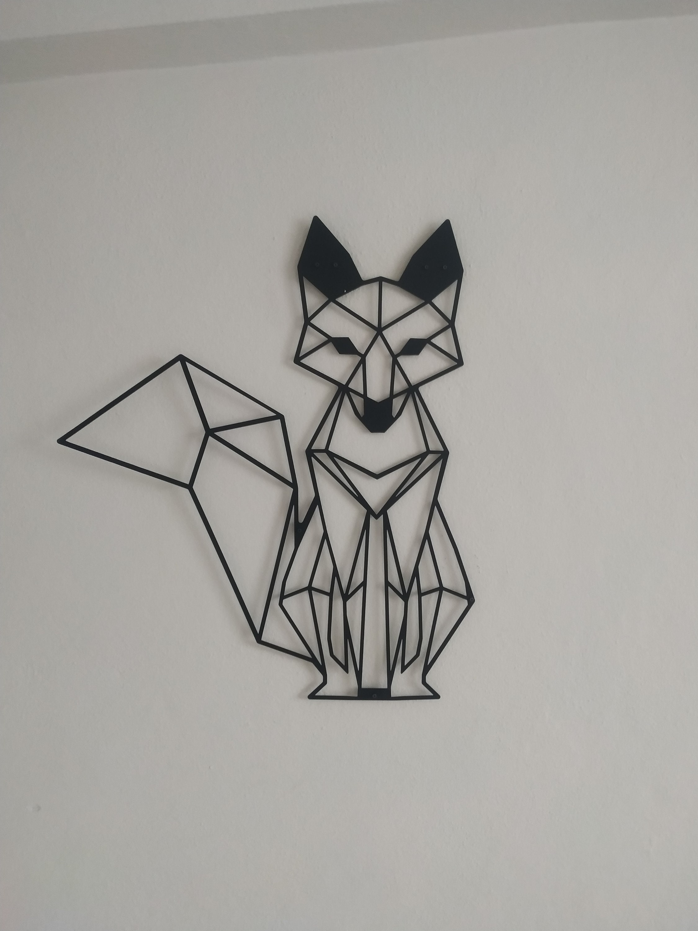 Fox Metal Art Wall Decor Entryway Decoration Animal Large - Etsy