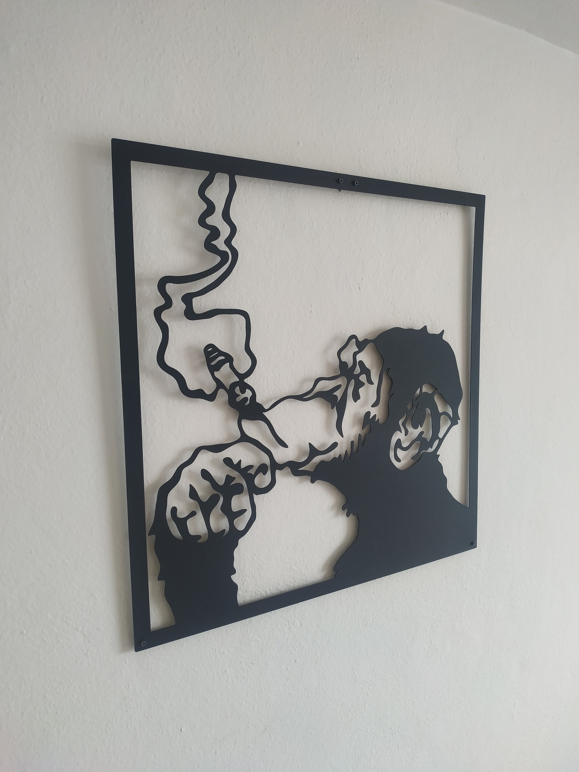 Monkey Metal Art Wall Decor Home Metal Artwork Sculpture Gift Funny ...