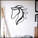 Horse Metal Wall Art, Horse Silhouette Decor, Metal Horse Head ...