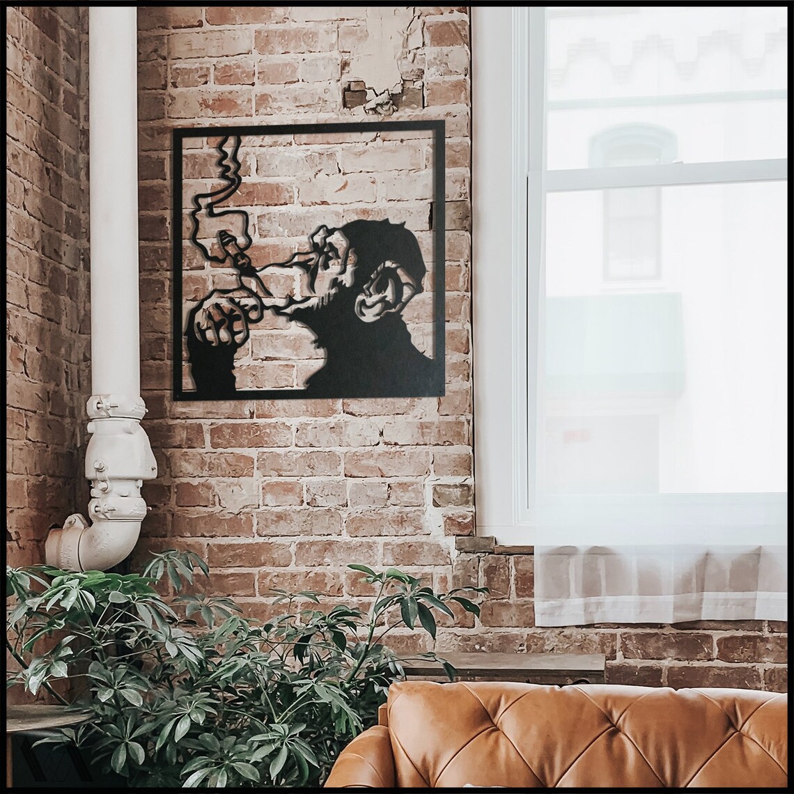 Monkey Metal Art Wall Decor Home Metal Artwork Sculpture Gift Funny ...