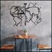 World Map Metal Art Wall Decor Discover the Globe in Style - Etsy