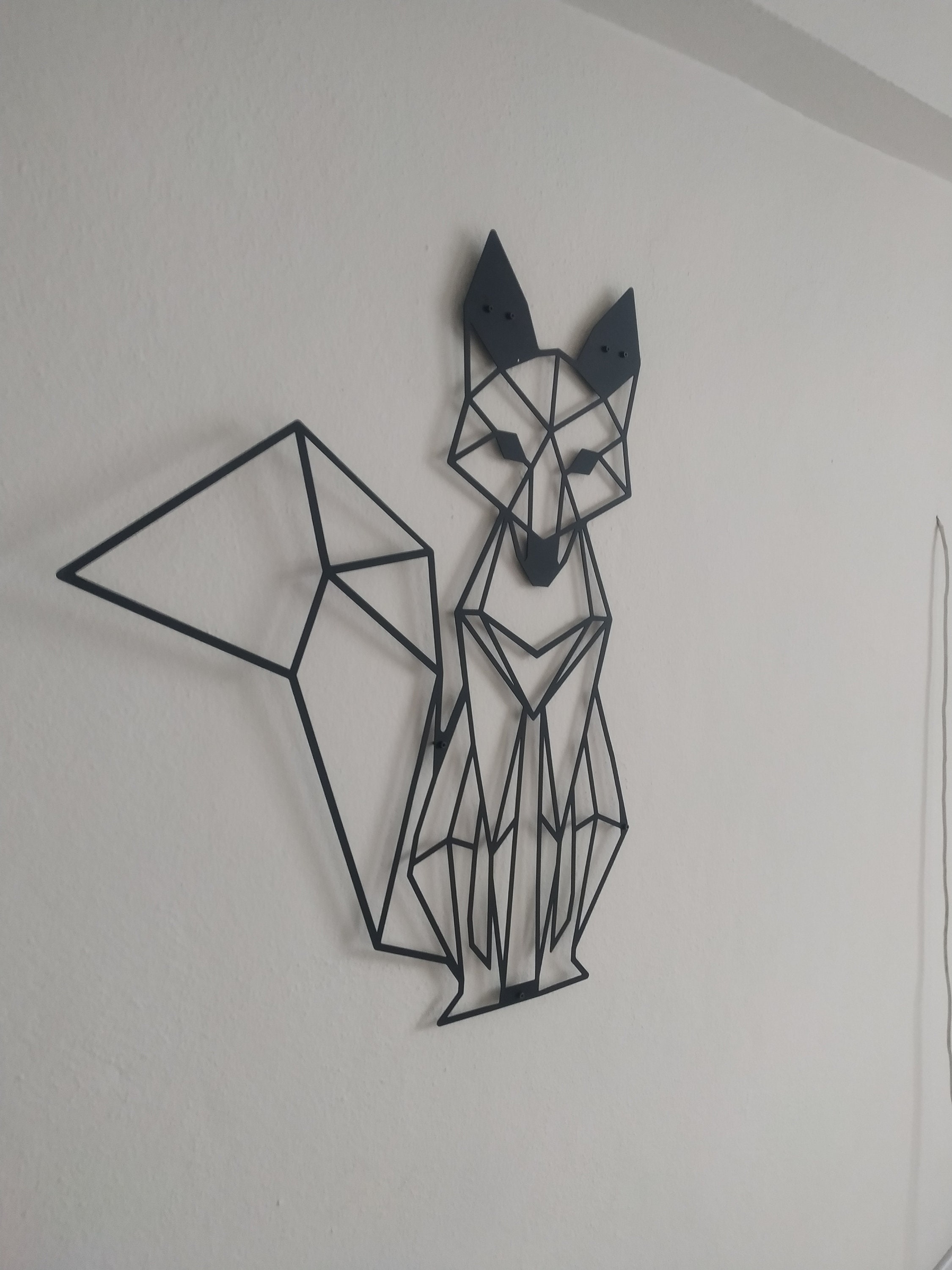 Fox Metal Art Wall Decor Entryway Decoration Animal Large - Etsy