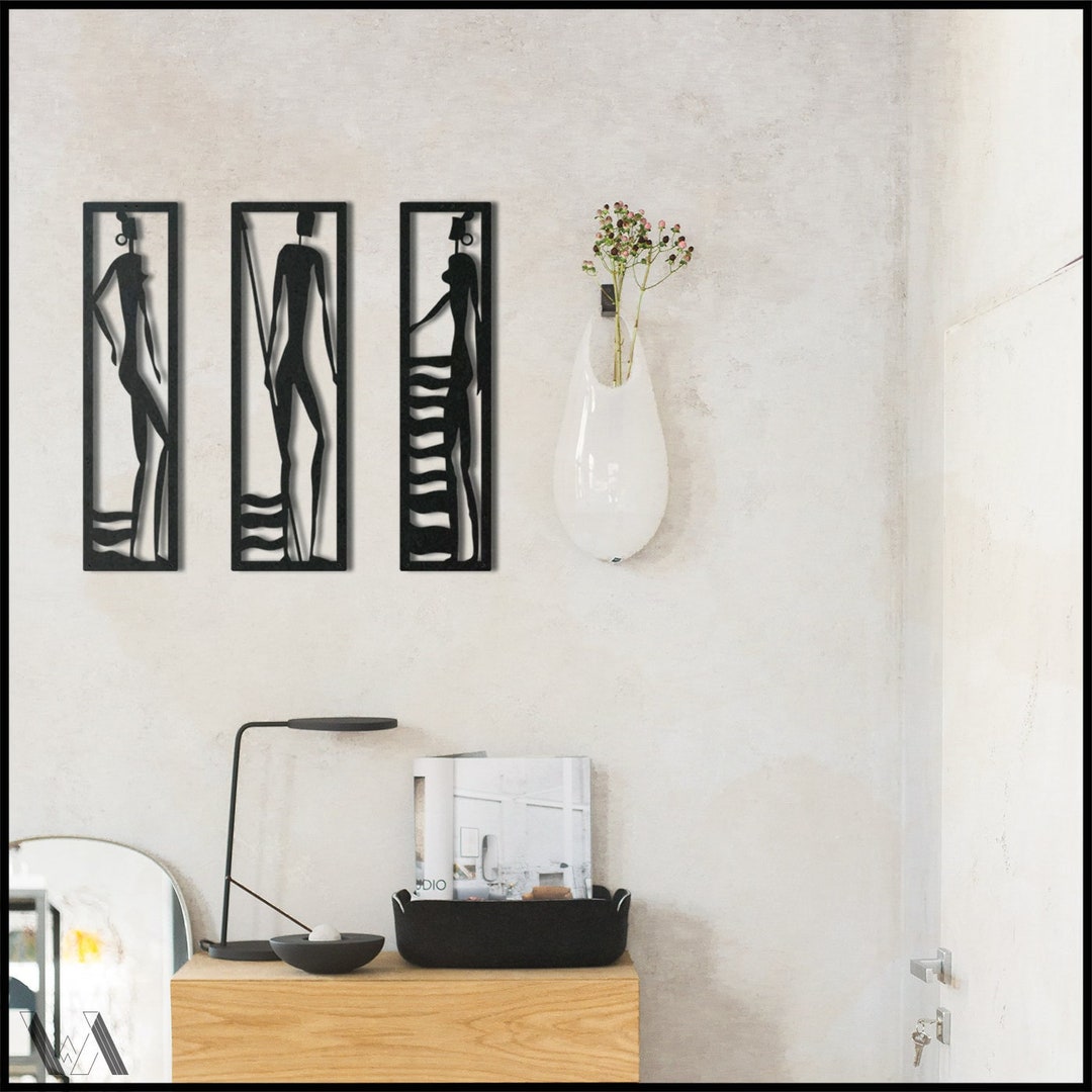Triple African Panels Metal Wall Art: A Statement Piece for Your Home ...