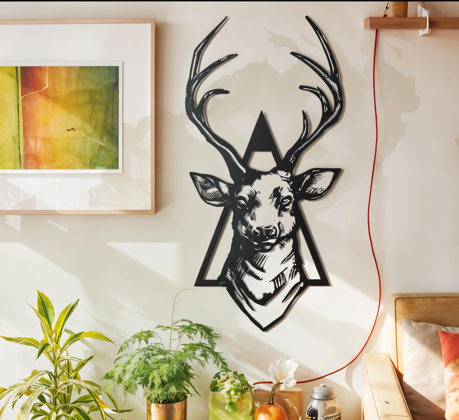 Deer Metal Wall Art, Elegant A Graceful Addition to Your Home Decor ...