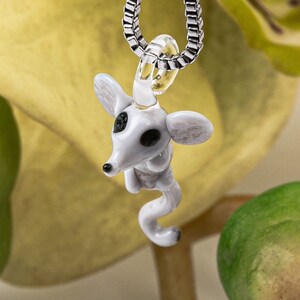 Glass Mouse Necklace, Mouse Pendant, Murano Glass Mouse Pendant, Cute ...