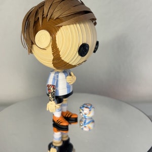 Messi Paper Quilling Figure - Etsy
