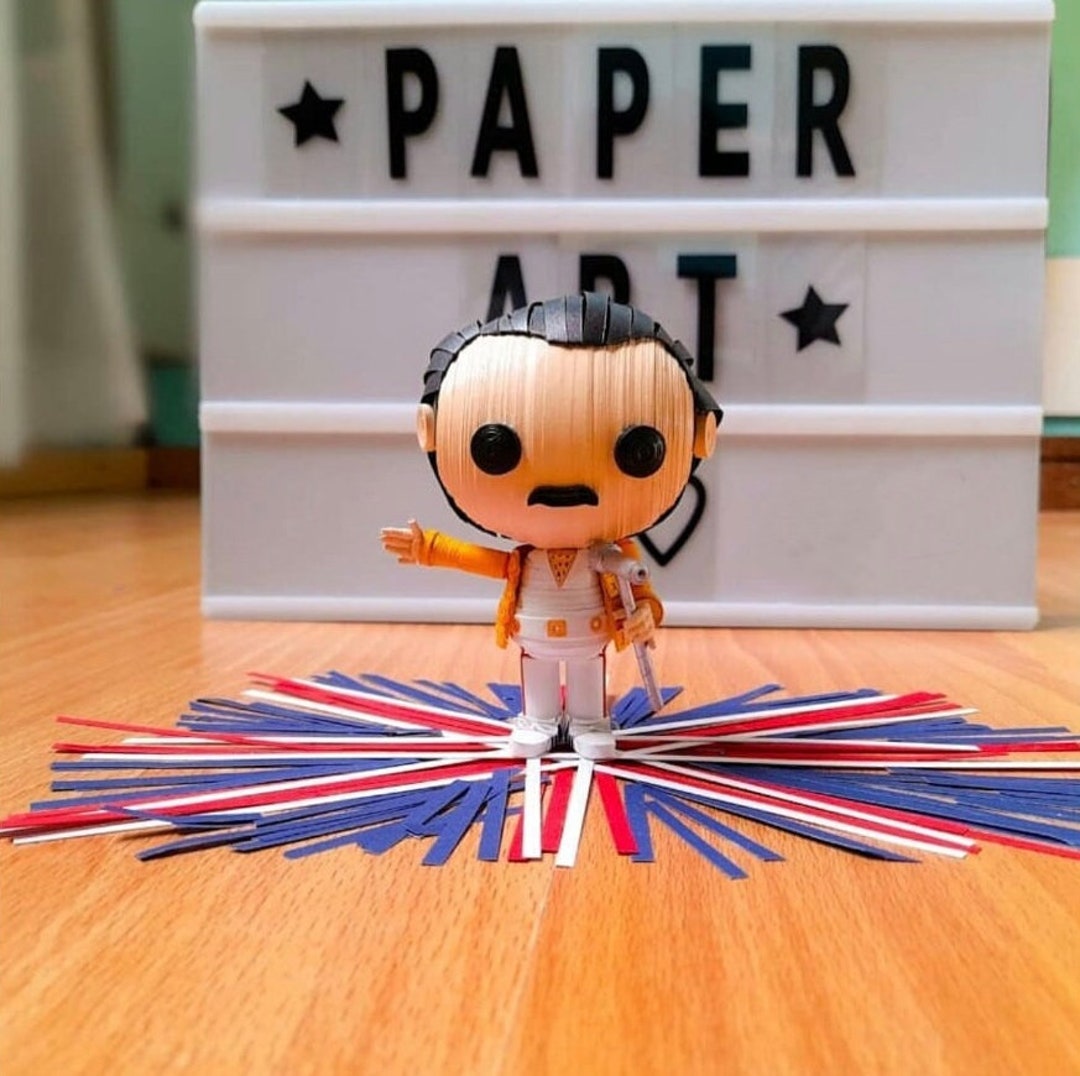 Freddie Mercury, Paper Quilling Figure - Etsy
