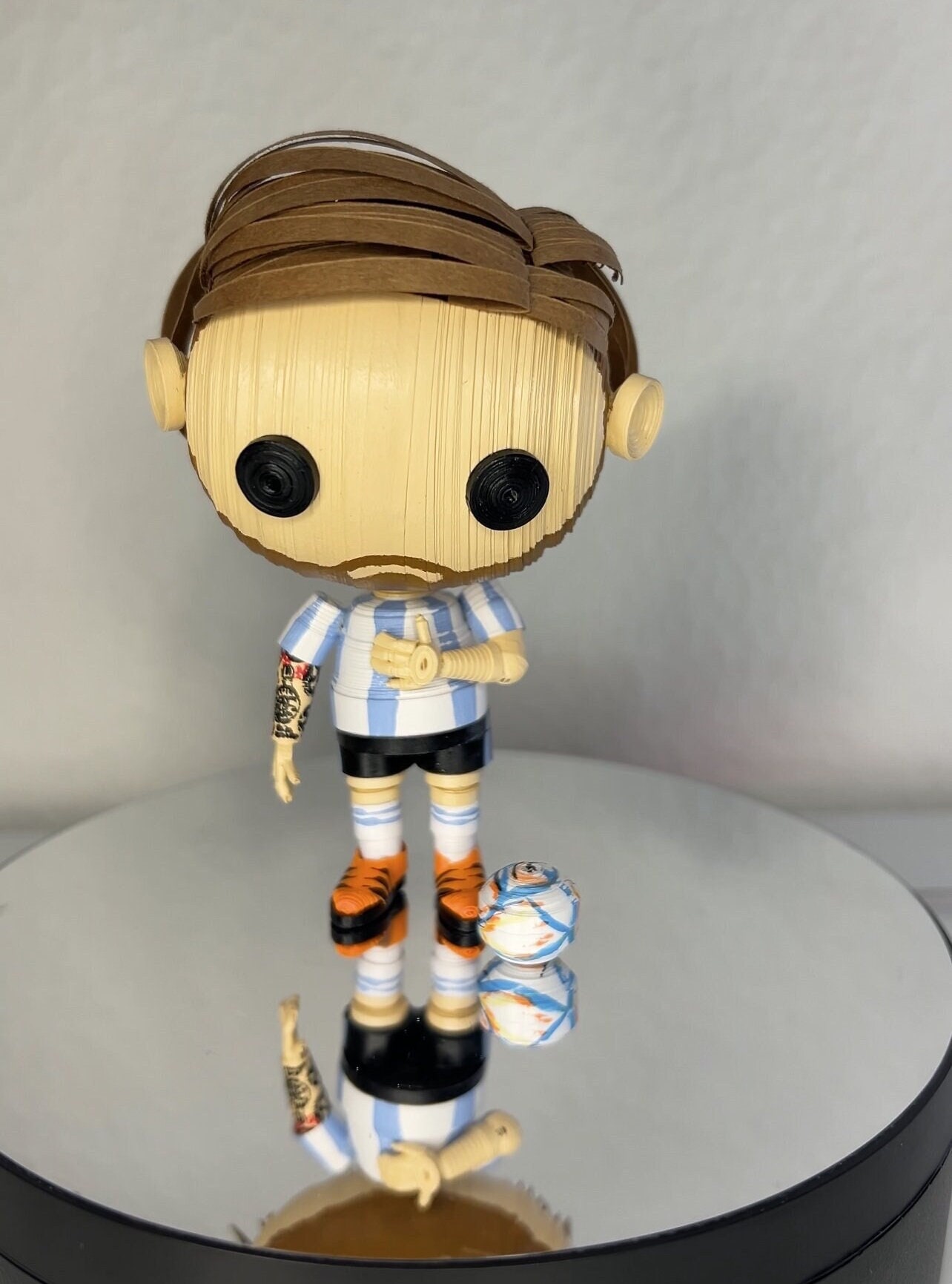 Messi Paper Quilling Figure - Etsy