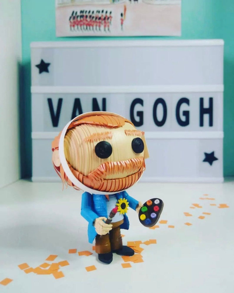 Van Gogh Paper Quilling Figure - Etsy