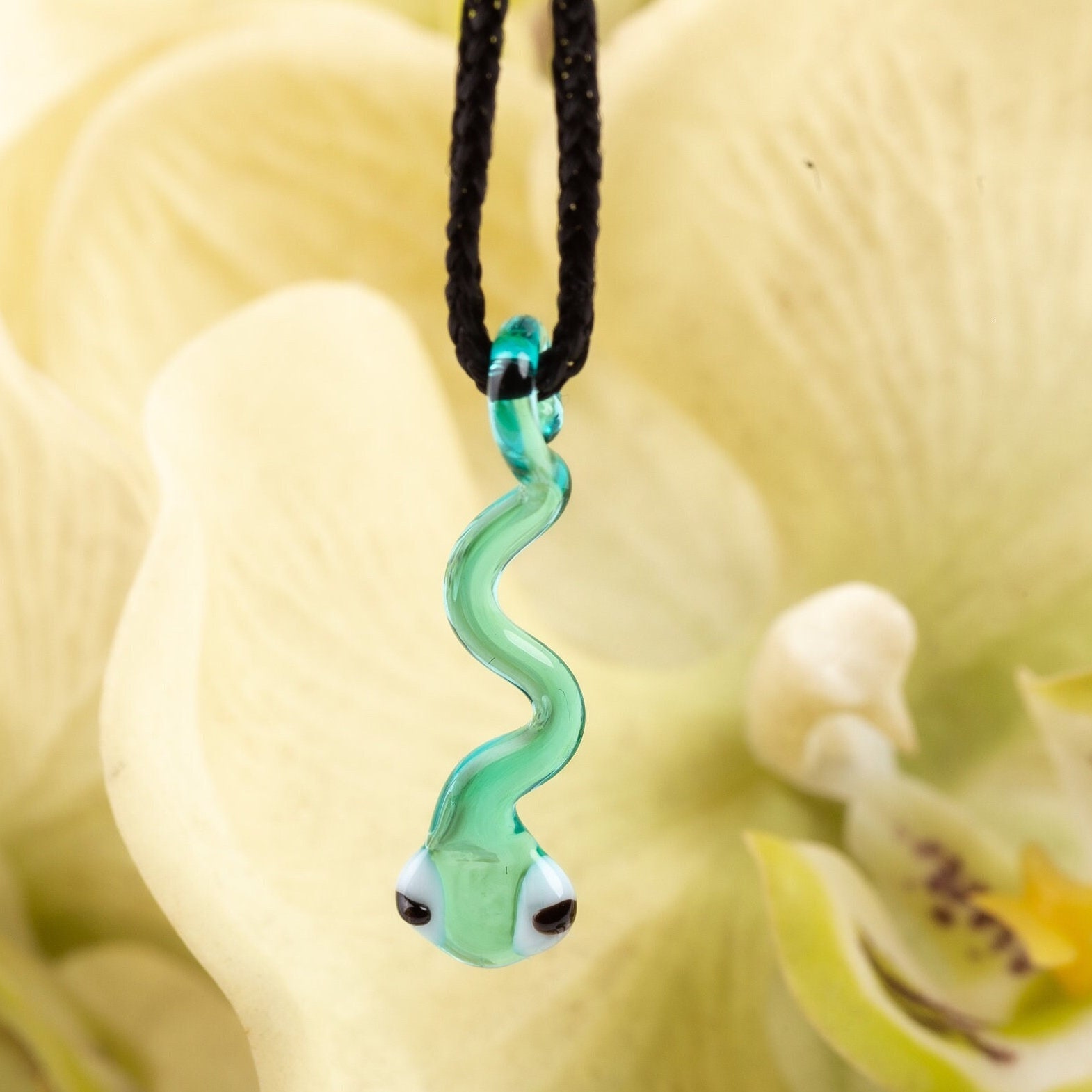 Necklace Snake, Murano Glass - Etsy