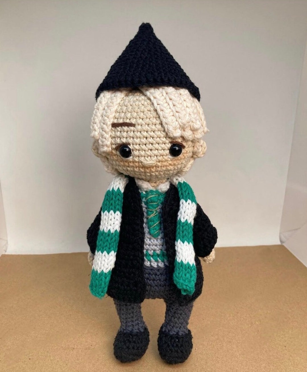 Draco Malfoy Amigurumi Handcrafted Wizard Doll Magical Home Decor Perfect Gift for Harry Potter Fans Adorable Crocheted Character Etsy Canada