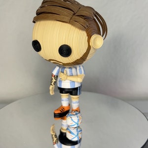 Messi Paper Quilling Figure - Etsy
