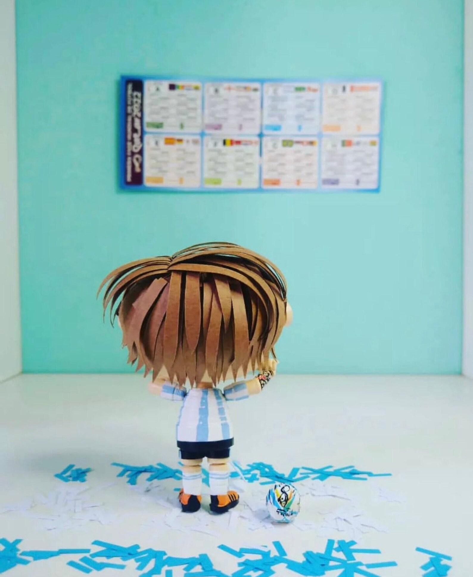 Messi Paper Quilling Figure - Etsy