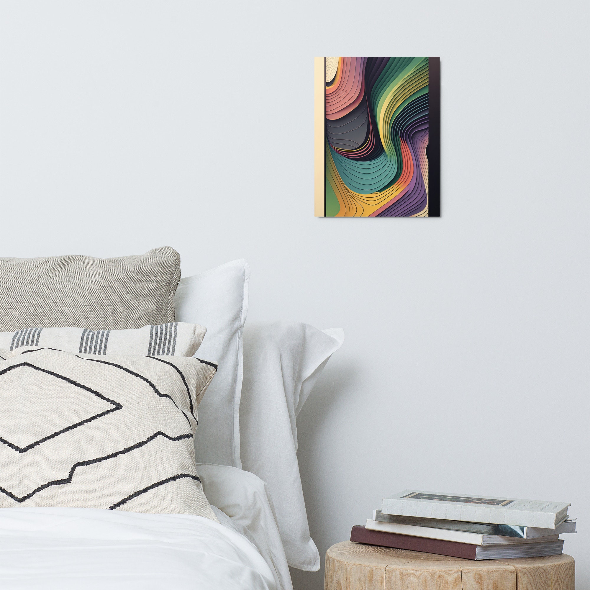 Colorful Abstract Modern Line Art Metal Prints Great Housewarming Gift ...