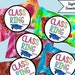 PRINTED Class Ring 2 Stickers Kindergarten Graduation, Pre-k Graduation ...