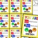 Testing Day M&M Printable Tags, Digital Downloads, Testing Tags ...