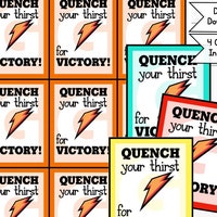 Digital Download - Red & Blue Gatorade Vending Machine Labels PDF 3 ...