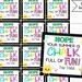 Chalk Summer End of the Year Party Gift, Party Favor Printable ...