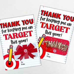 Target Teacher Appreciation Gift Card Holder, Welcome Back to School ...
