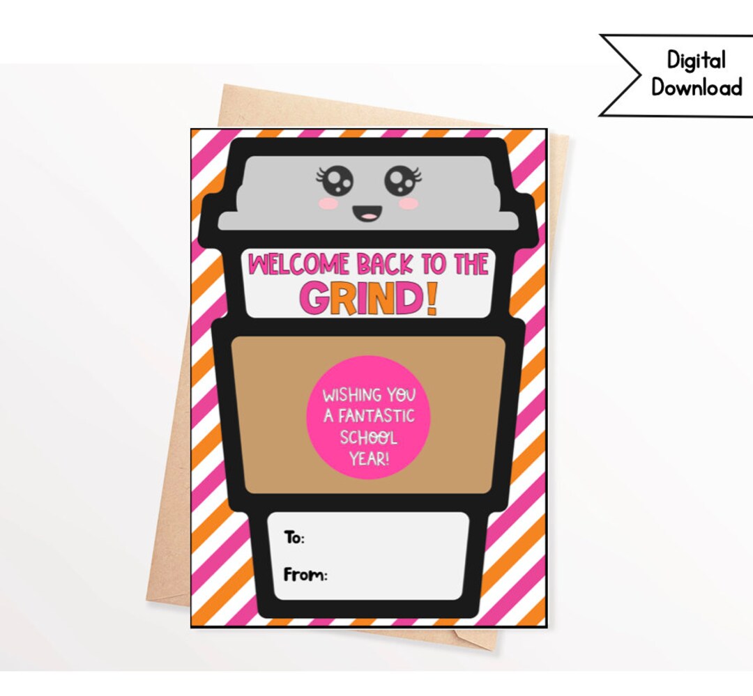 Back to School Teacher Coffee Gift Card Holder, Welcome Back to the ...