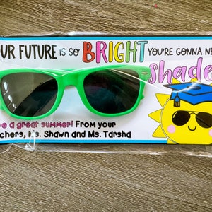Graduation Sunglasses Gift: End of Year Summer Theme - Etsy