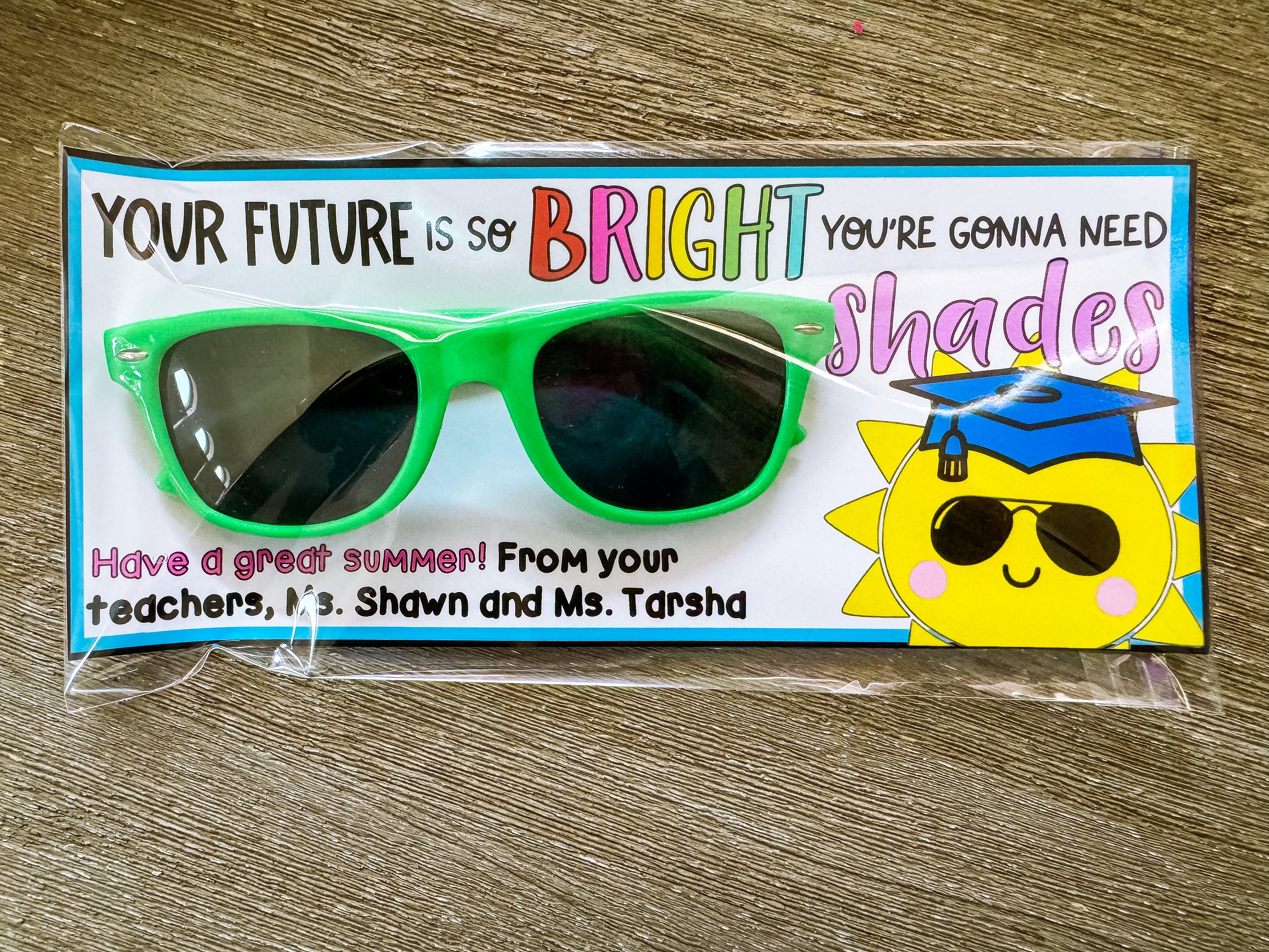 Graduation Sunglasses Gift: End of Year Summer Theme - Etsy