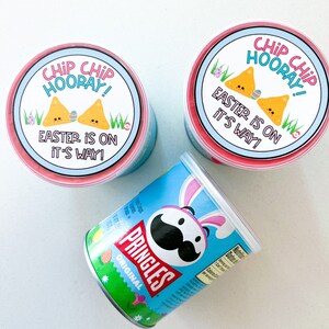 Easter Chip Tags, Pringles, Snack Tags for Easter Party, Digital ...
