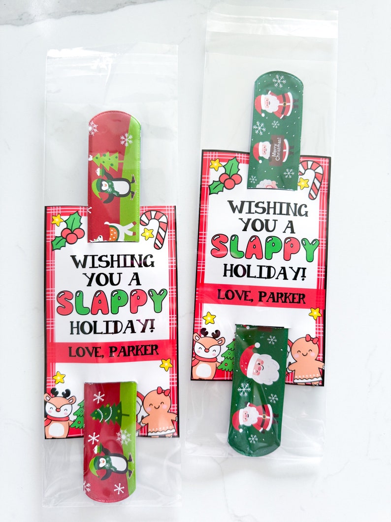 Assembled Christmas Slap Bracelet Class Gift: Holiday Exchange - Etsy