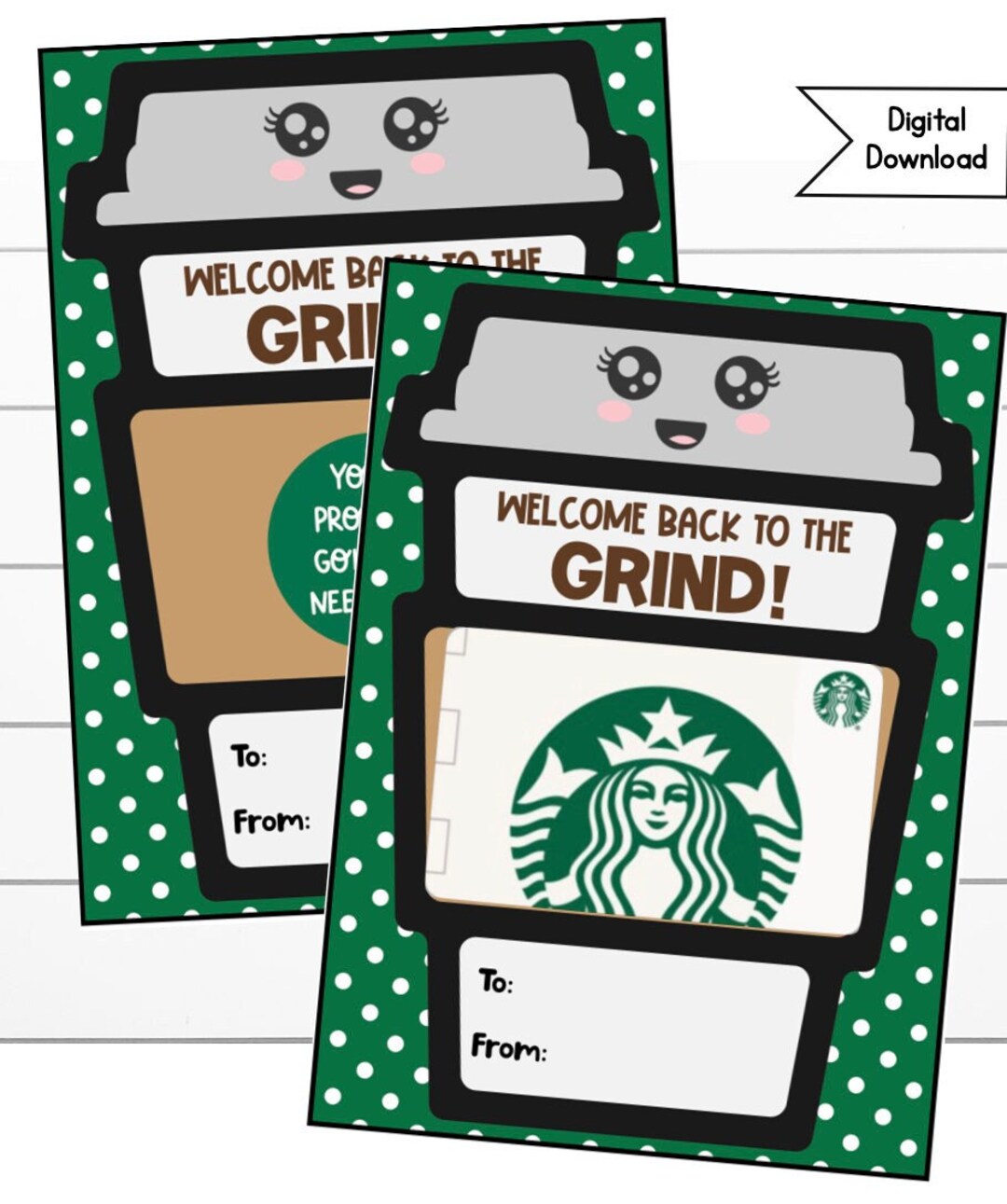 Back to School Teacher Coffee Gift Card Holder, Welcome Back to the ...