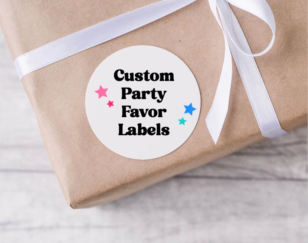 Custom Birthday Party Labels 2" Stickers or Tags - Boys Labels Party ...