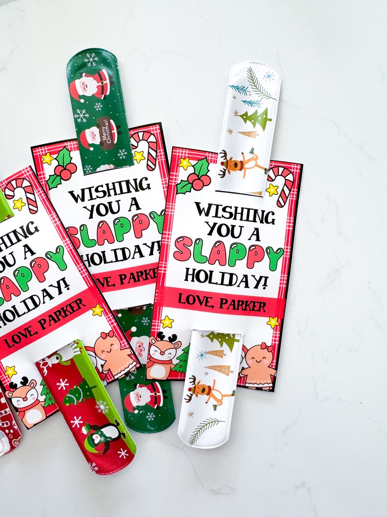 Assembled Christmas Slap Bracelet Class Gift: Holiday Exchange - Etsy