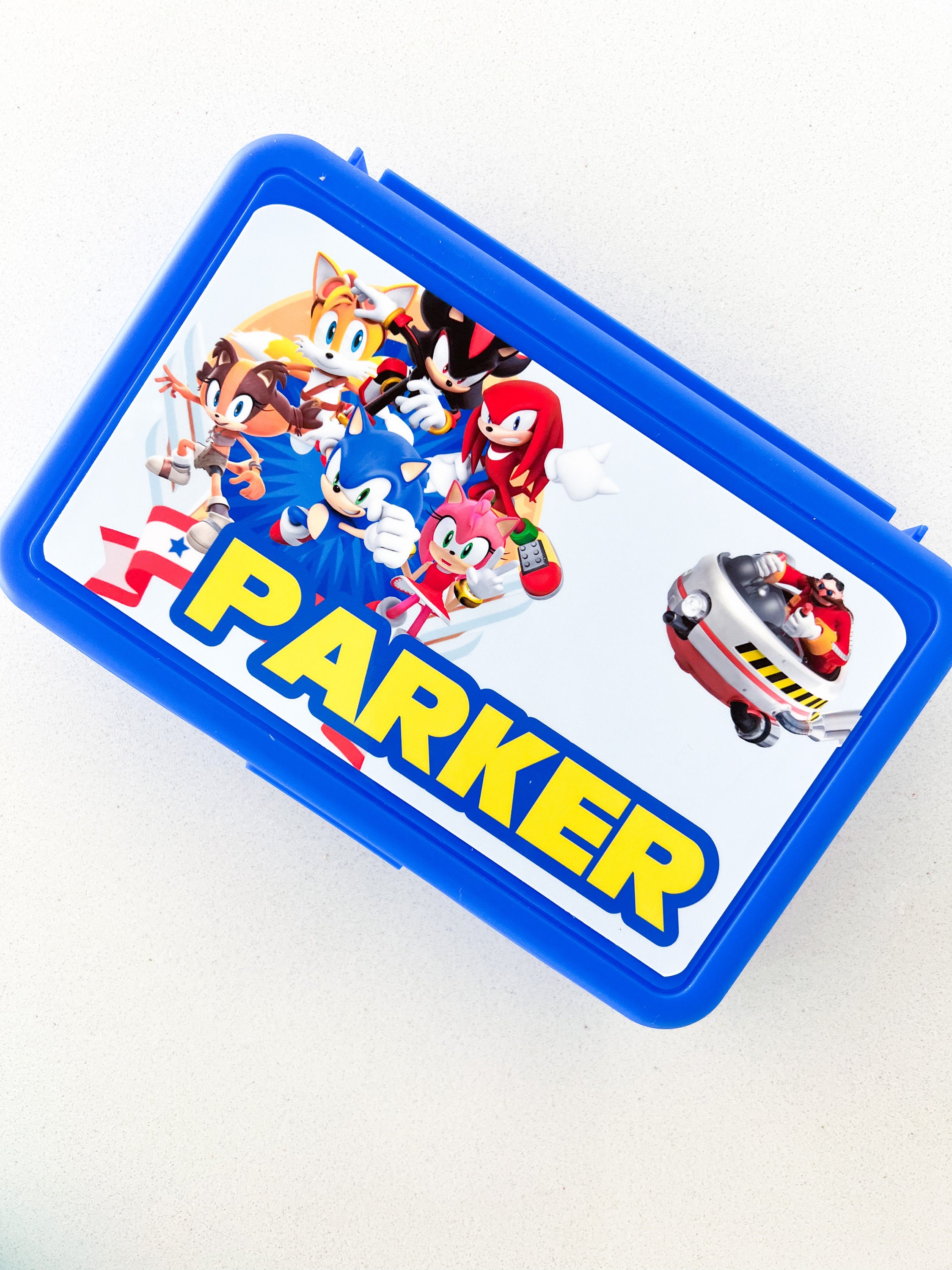 Personalized Sonic the Hedgehog Pencil Box: Gamer Crayon Case - Etsy
