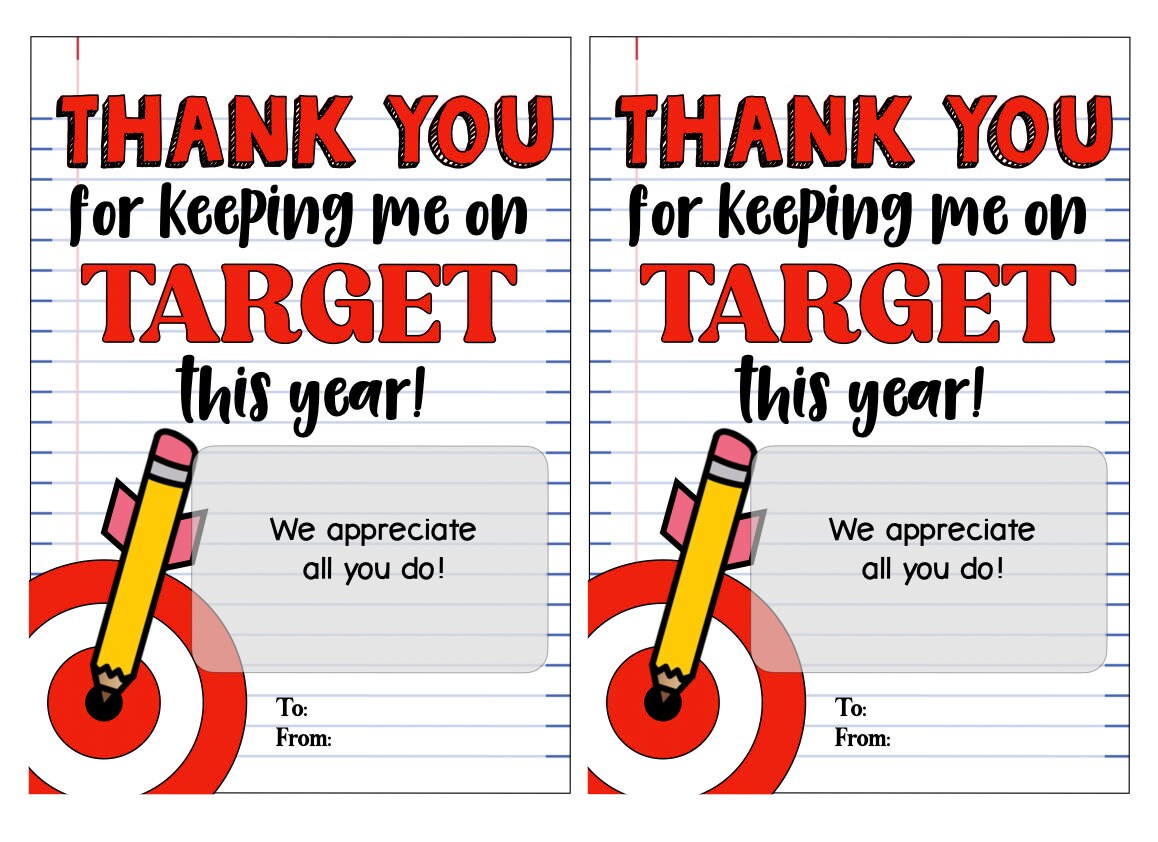 Target Teacher Appreciation Gift Card Holder Welcome Back to - Etsy