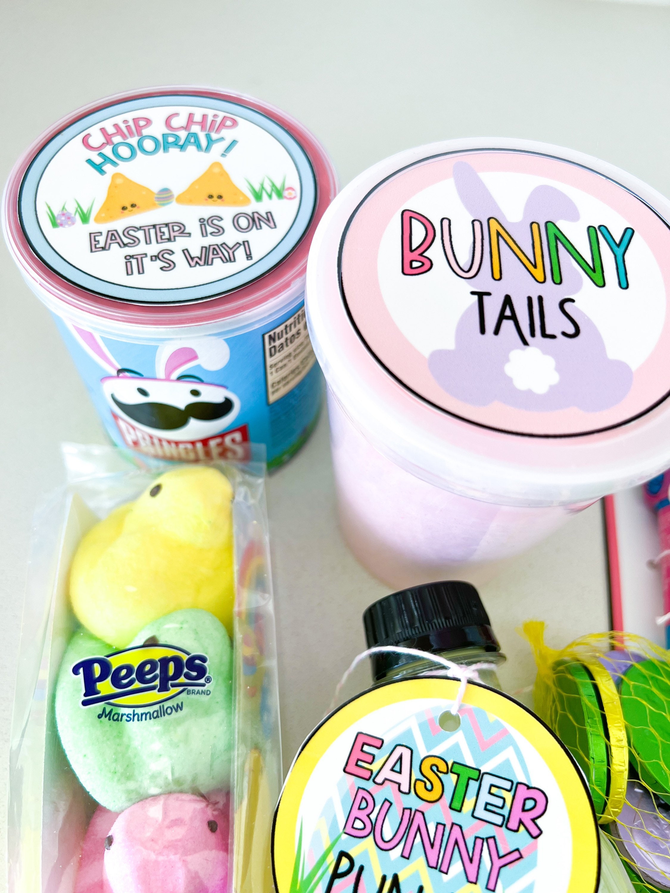 Easter Gift Tags Bunny Tails Cotton Candy Marshmallows - Etsy
