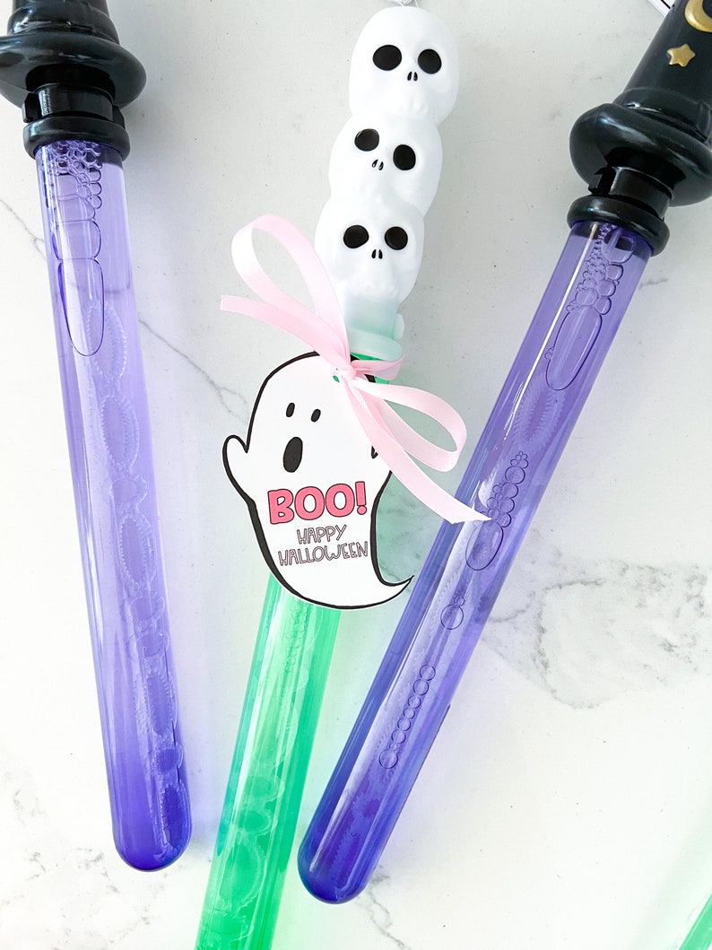 Halloween Bubbles Tag: Printable Fall Party Favor (digital Download) - Etsy