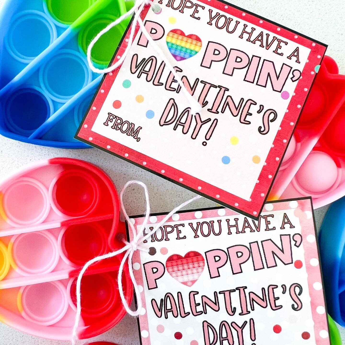 Pop It Valentine Printable, Classroom Gift Tag (digital Download) - Etsy