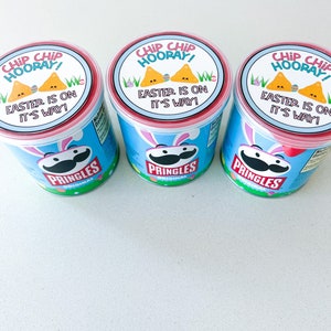 Easter Chip Tags, Pringles, Snack Tags for Easter Party, Digital ...