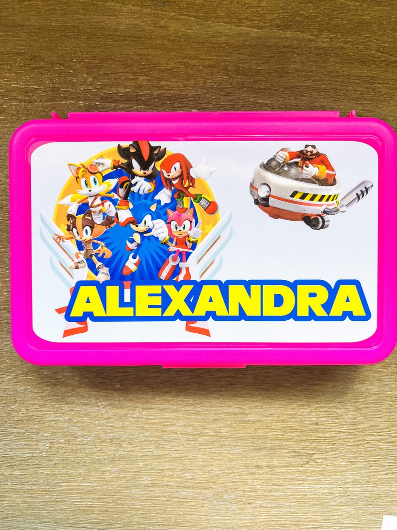 Personalized Sonic the Hedgehog Pencil Box: Gamer Crayon Case - Etsy