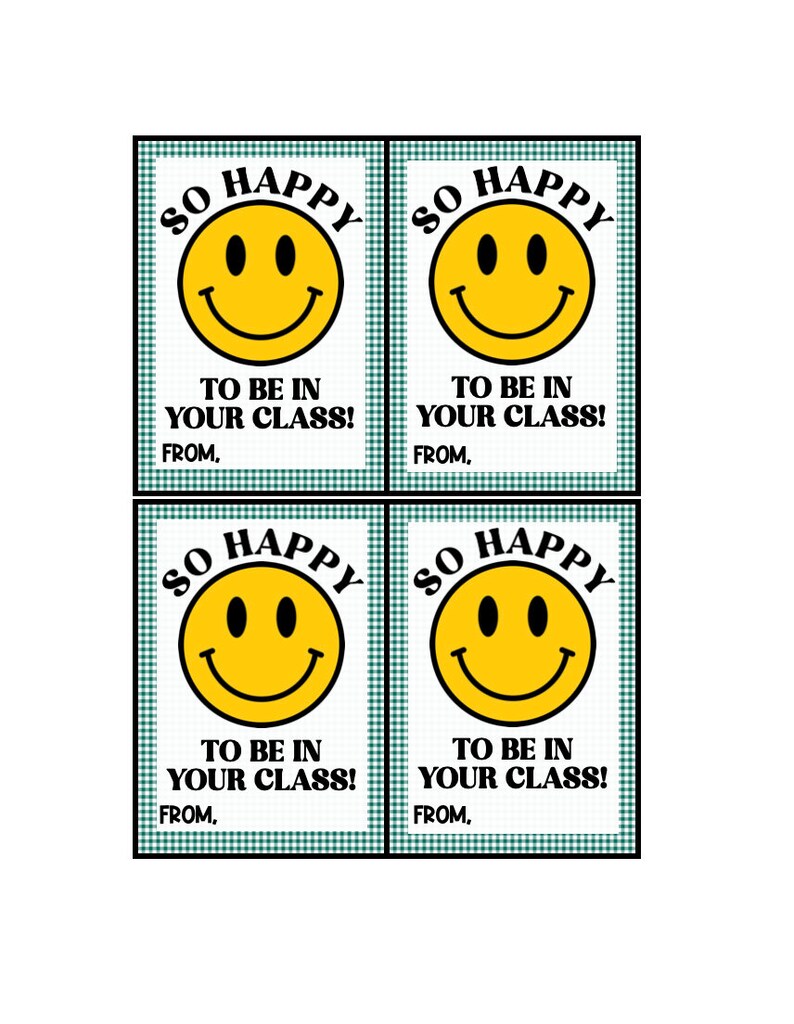 Back to School Gift, so Happy to Be in Your Class, Welcome Back to ...