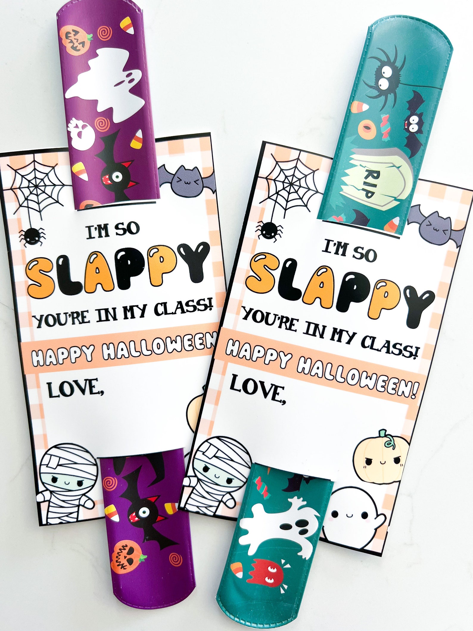 Assembled Halloween Slap Bracelet Class Gift: Non-candy Exchange - Etsy