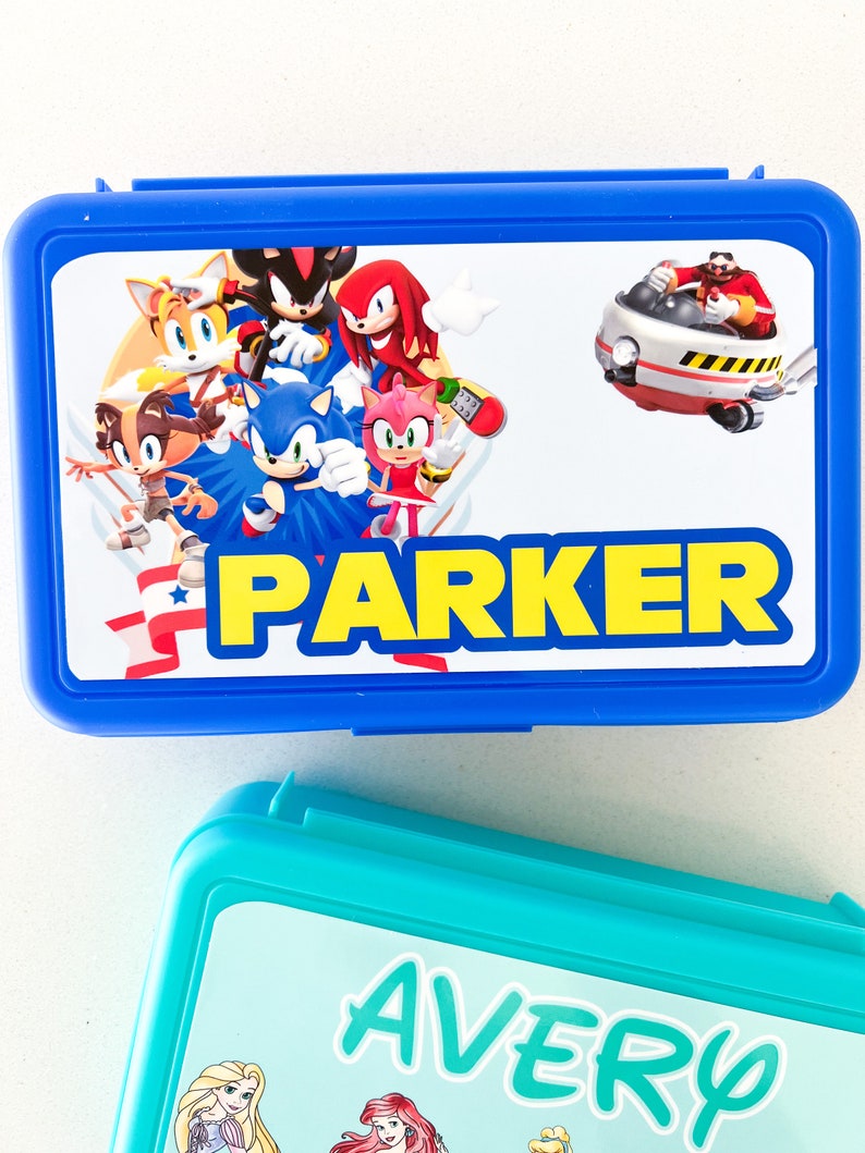 Personalized Sonic the Hedgehog Pencil Box: Gamer Crayon Case - Etsy