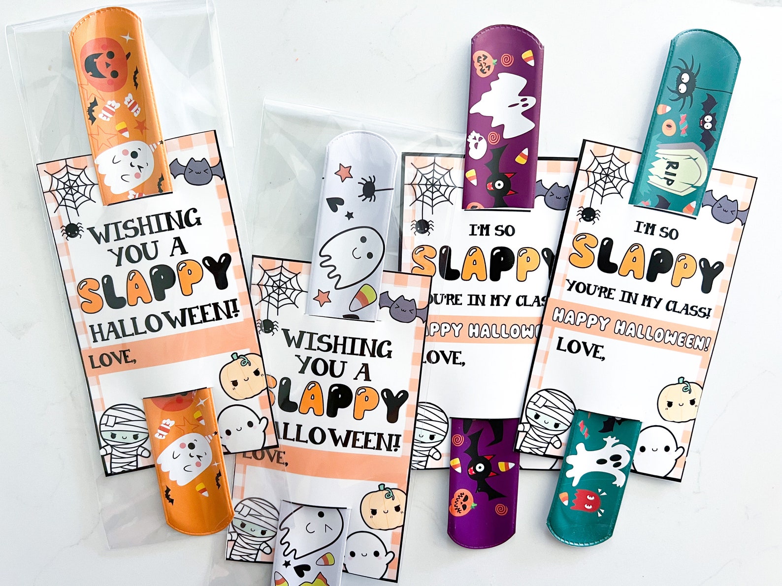 Assembled Halloween Slap Bracelet Class Gift: Non-candy Exchange - Etsy