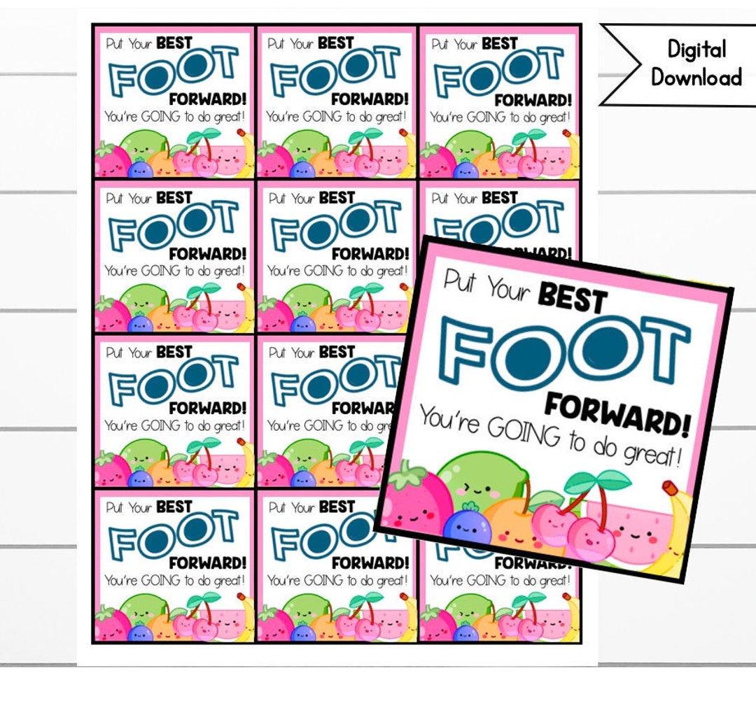 Good Luck Fruit Snack Tags: Testing & Sports Encouragement (PDF) - Etsy