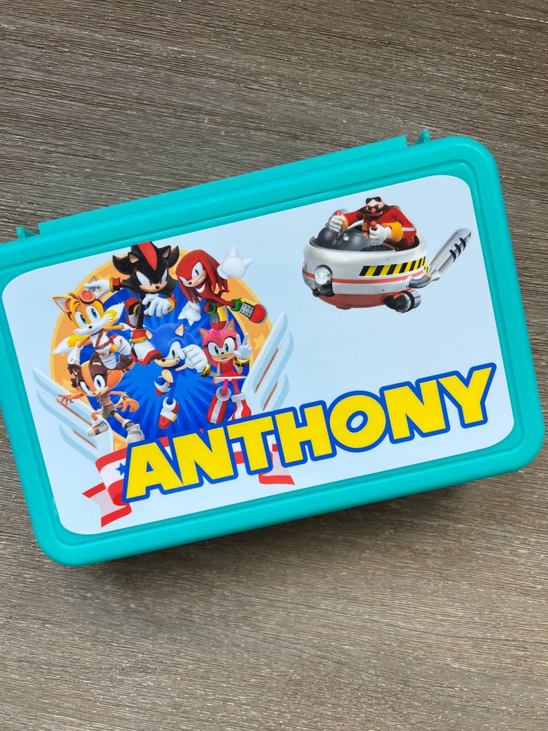 Personalized Sonic the Hedgehog Pencil Box: Gamer Crayon Case - Etsy