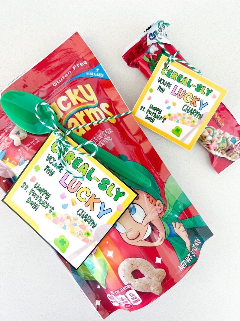 St. Patrick's Day Treat Tags: Lucky Printables (digital Download) - Etsy