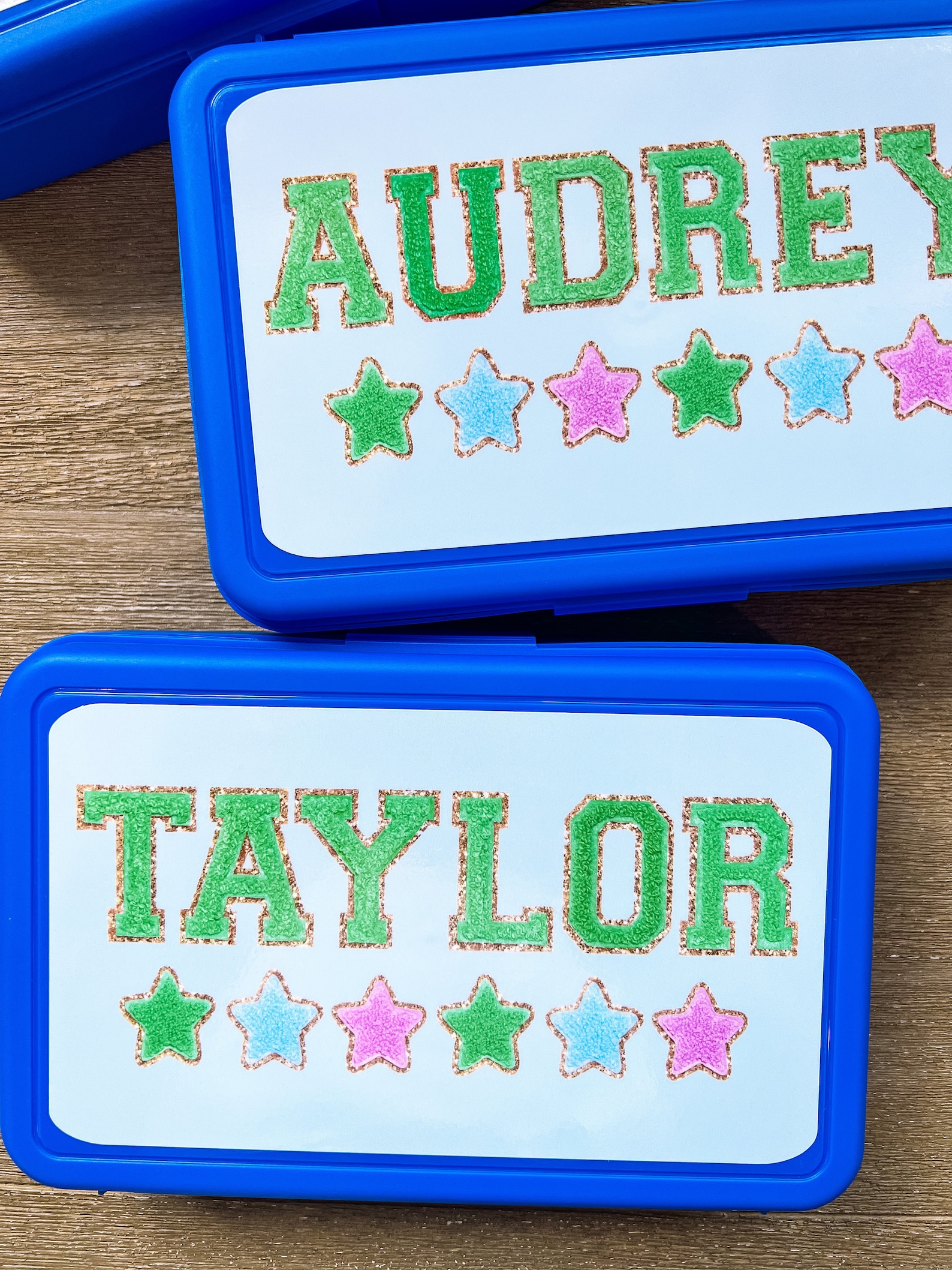 Personalized Pencil Box, Preppy Star Design, Art Gift - Etsy