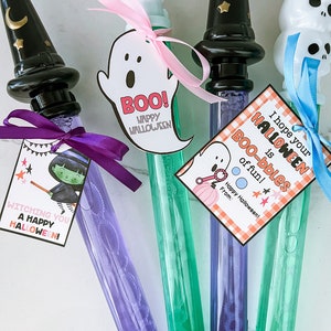 Halloween Bubbles Tag, Fall Gift for Kids, Halloween Treats, Class ...