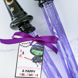 Halloween Bubbles Tag, Fall Gift for Kids, Halloween Treats, Class ...
