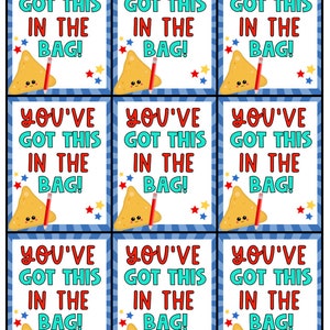 You've Got This in the Bag Testing Tag, Chips Design (digital Download ...