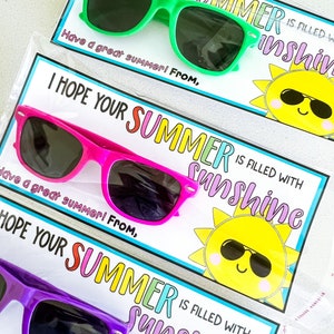 Graduation Sunglasses Gift End of Year, Summer Theme, Kindergarten ...